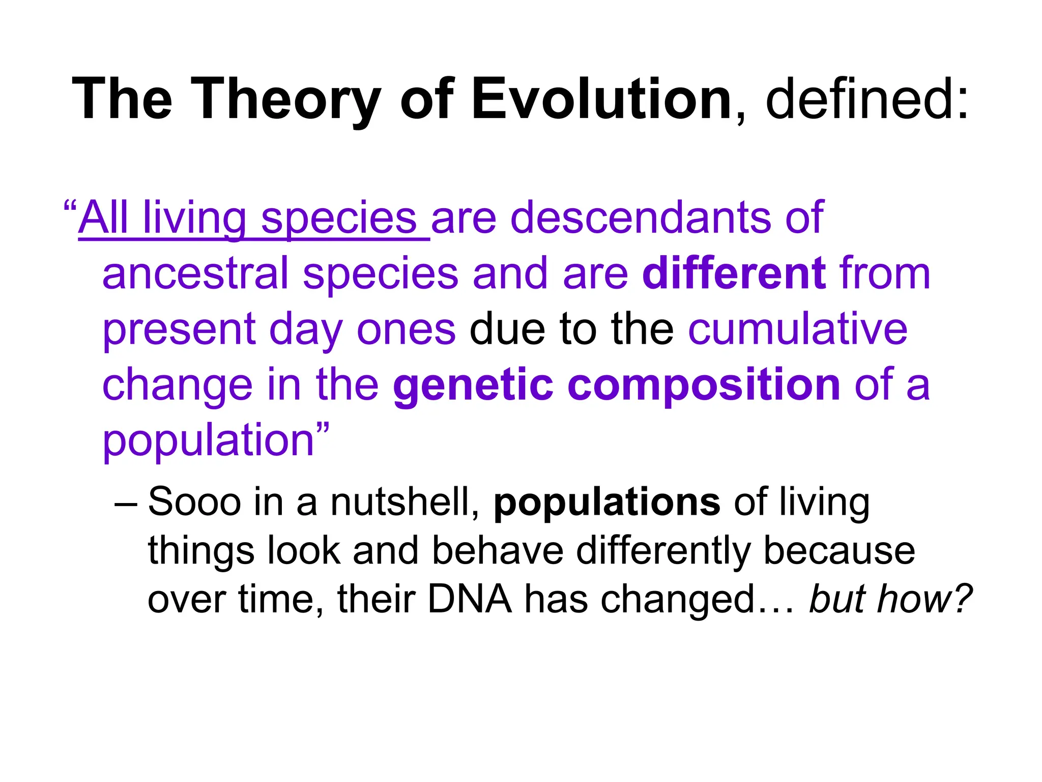 The history of evolution theory of darwi | PPT