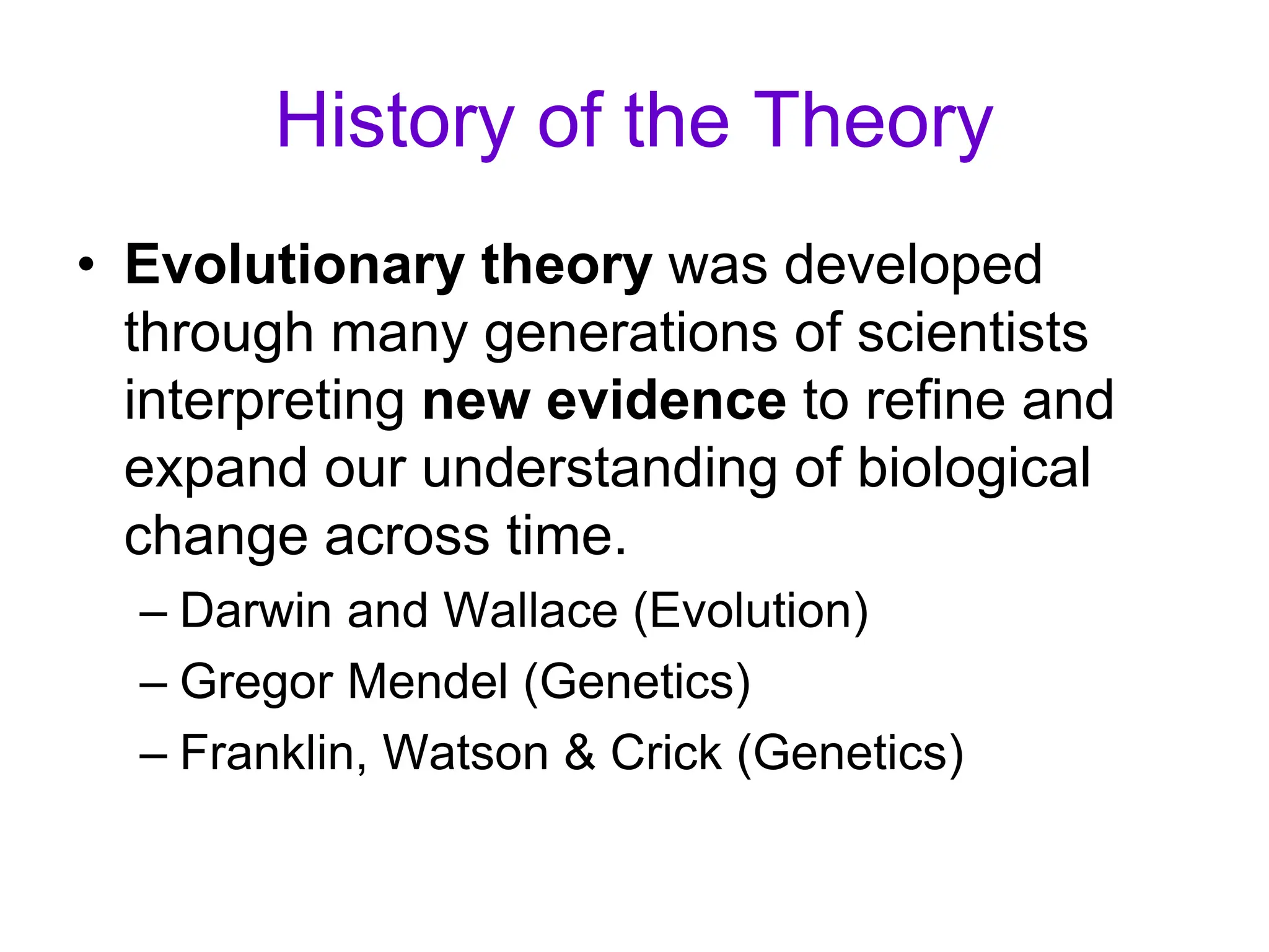 The history of evolution theory of darwi | PPT