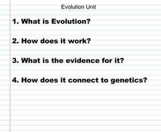 Evolution Study Guide | PPT