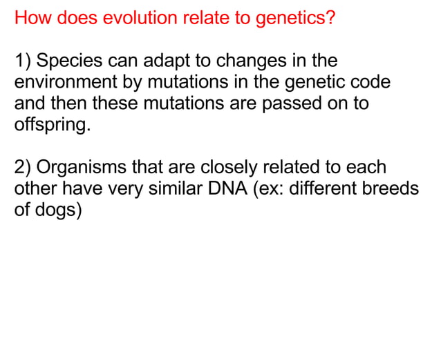 Evolution Study Guide | PPT