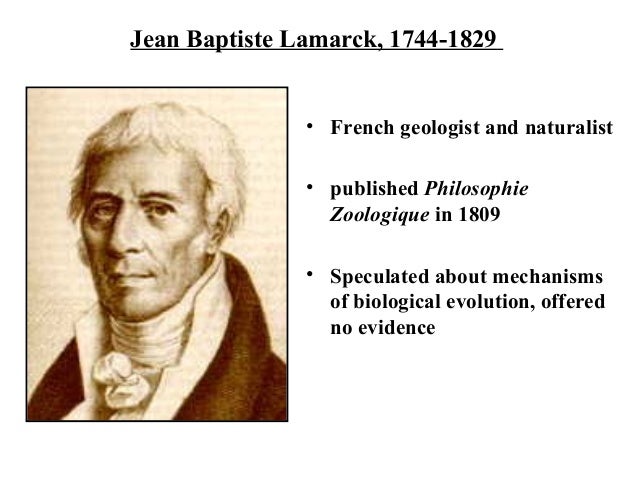 Jean Baptiste Lamarck Theory