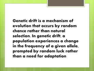 Evolution theory | PPTX