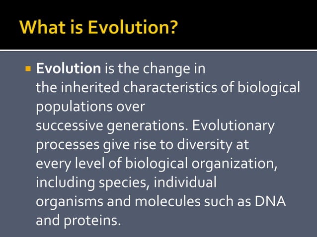 Evolution-summary | PPT