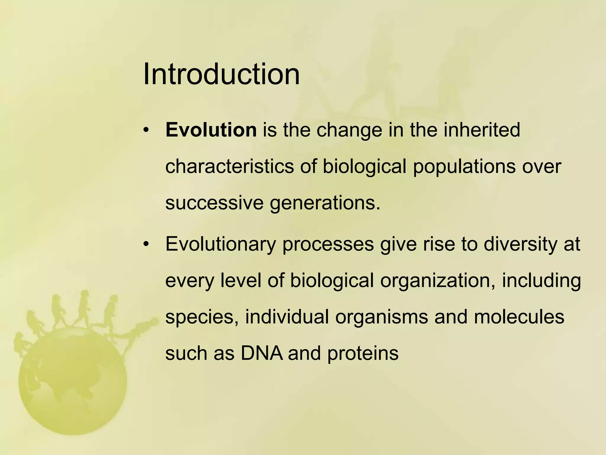 Evolution, Grade 12 | PPTX