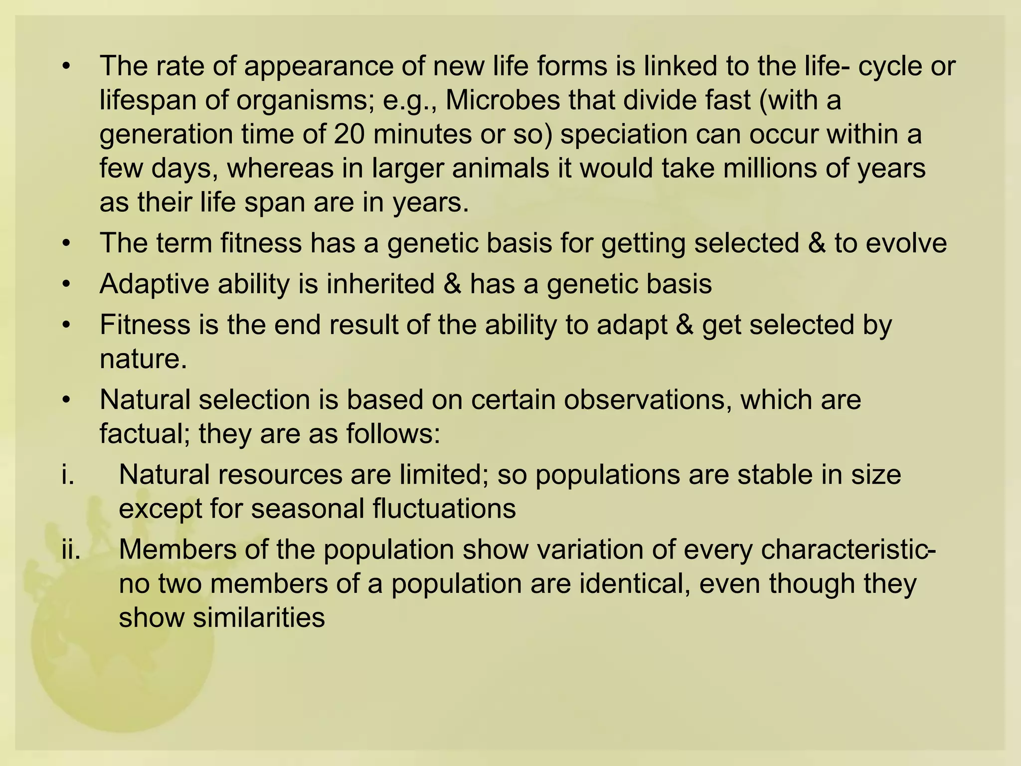 Evolution, Grade 12 | PPTX