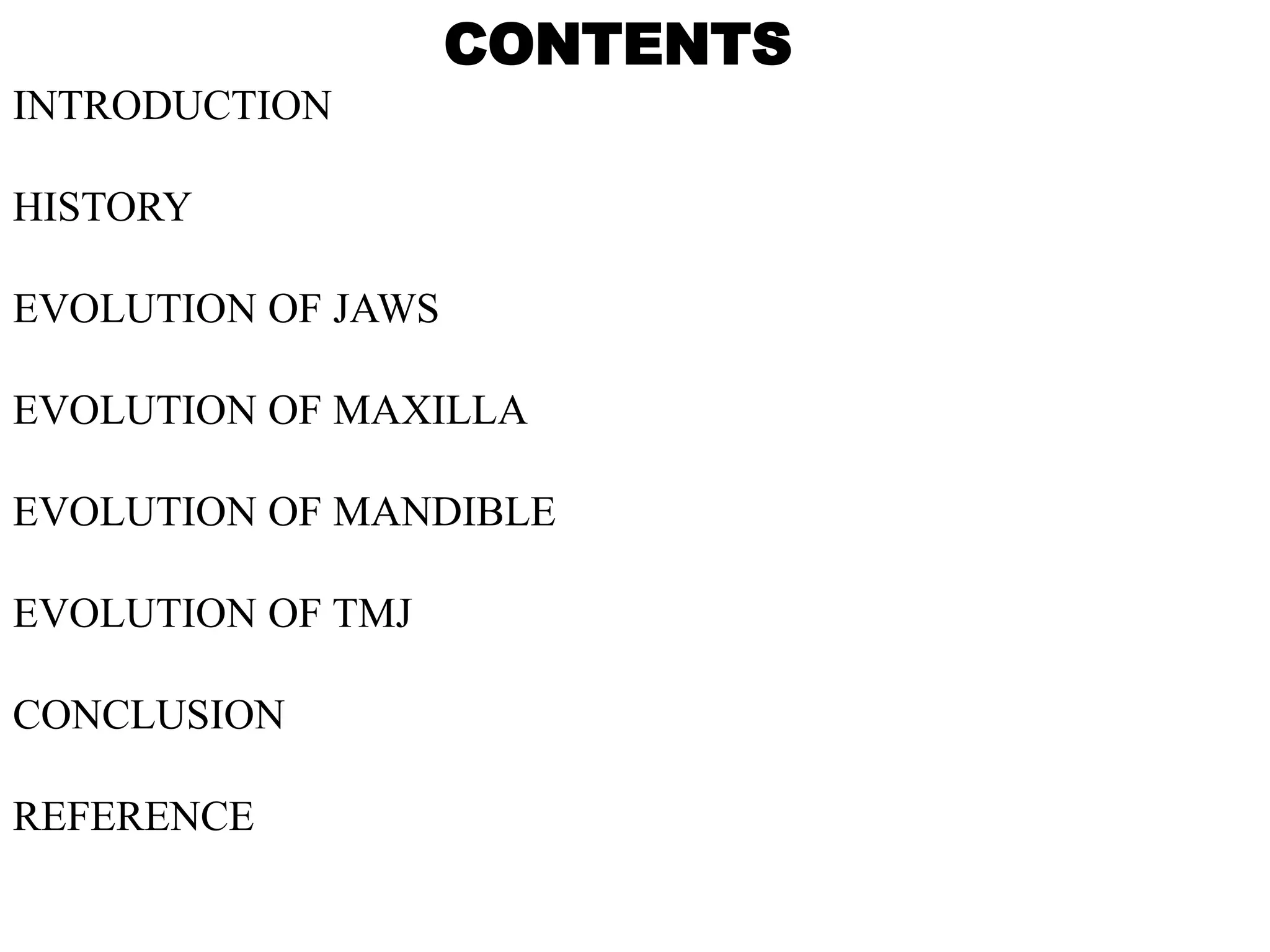Evolution of jaws and tmj | PPTX