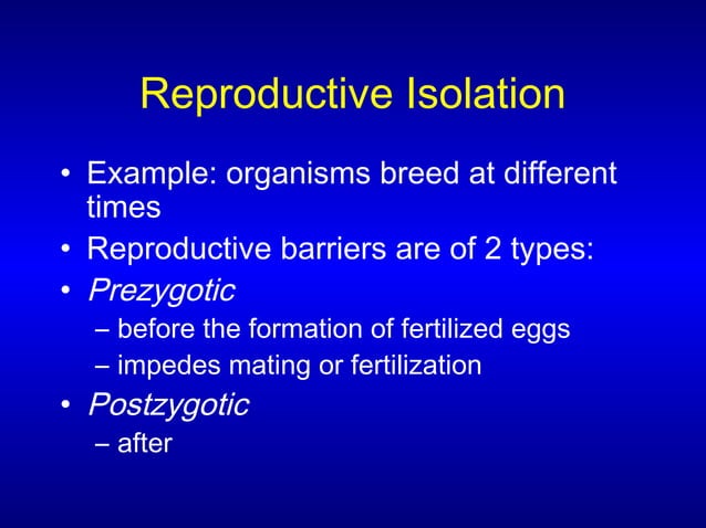 Evolution and speciation in life sciences | PPT