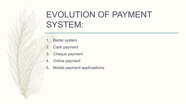 Evolution of payment system in india | PPTX