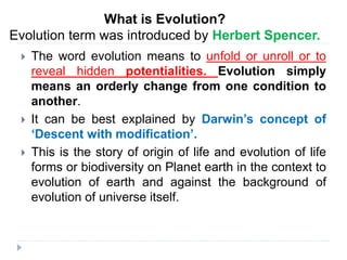 Evolution std 12th neet | PPTX