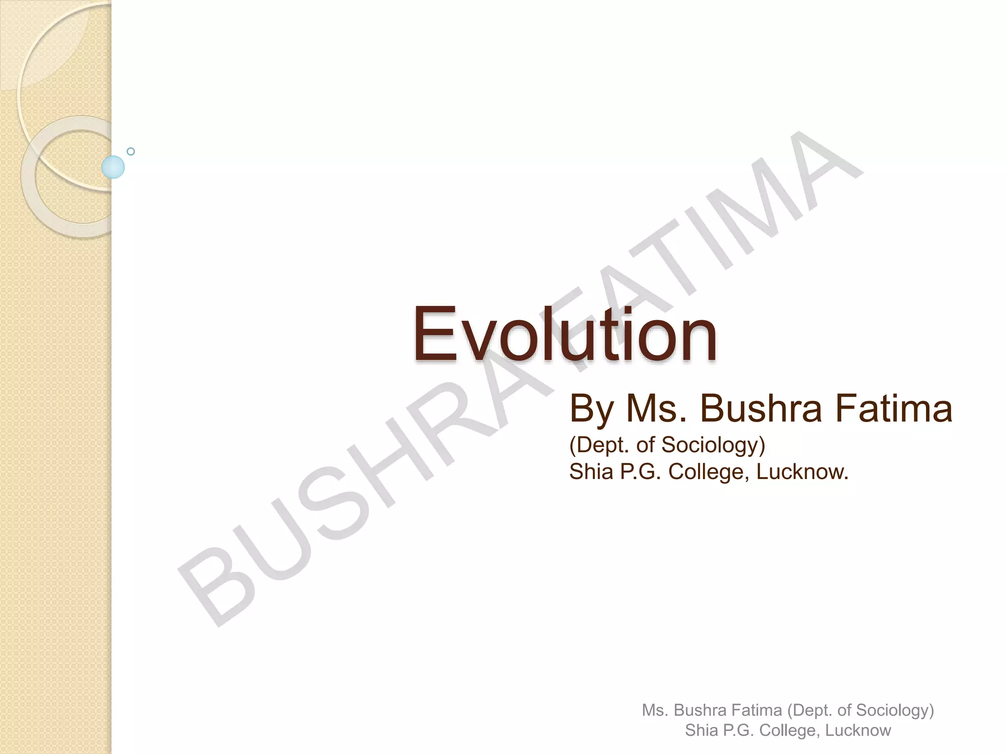Evolution | PPT