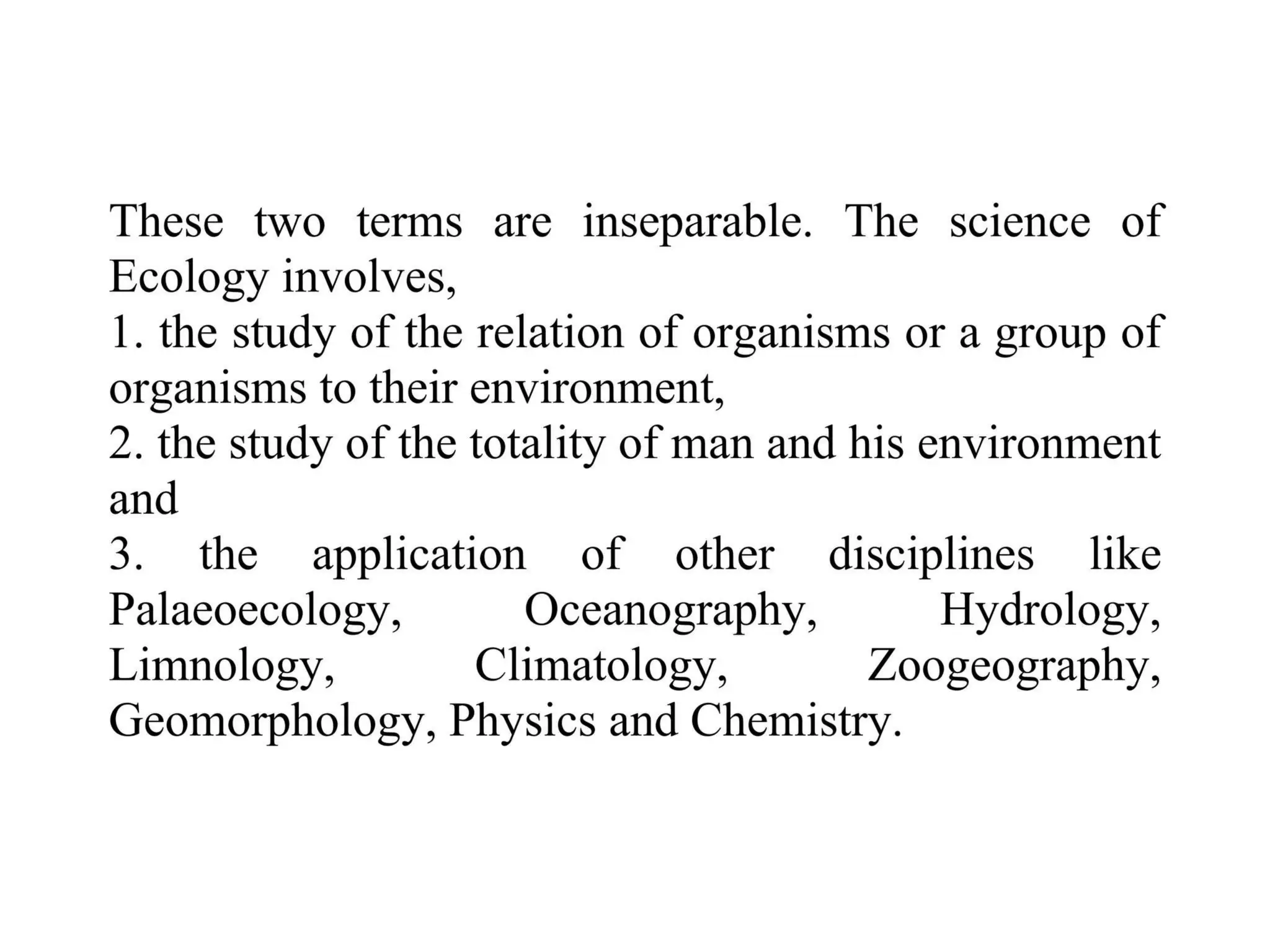 EVOLUTION OF ECOLOGY MAN & ENVIRONMENT STUDY | PPTX