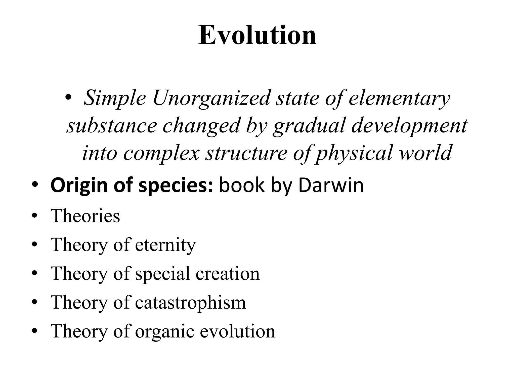 EVOLUTION, darwin, natural selection, types of evolution | PPT
