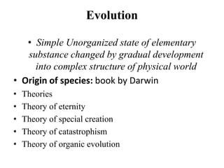 EVOLUTION, darwin, natural selection, types of evolution | PPTX