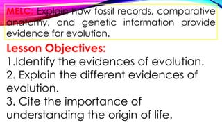 Science 10 - Evolution Powerpoint Presen | PPTX