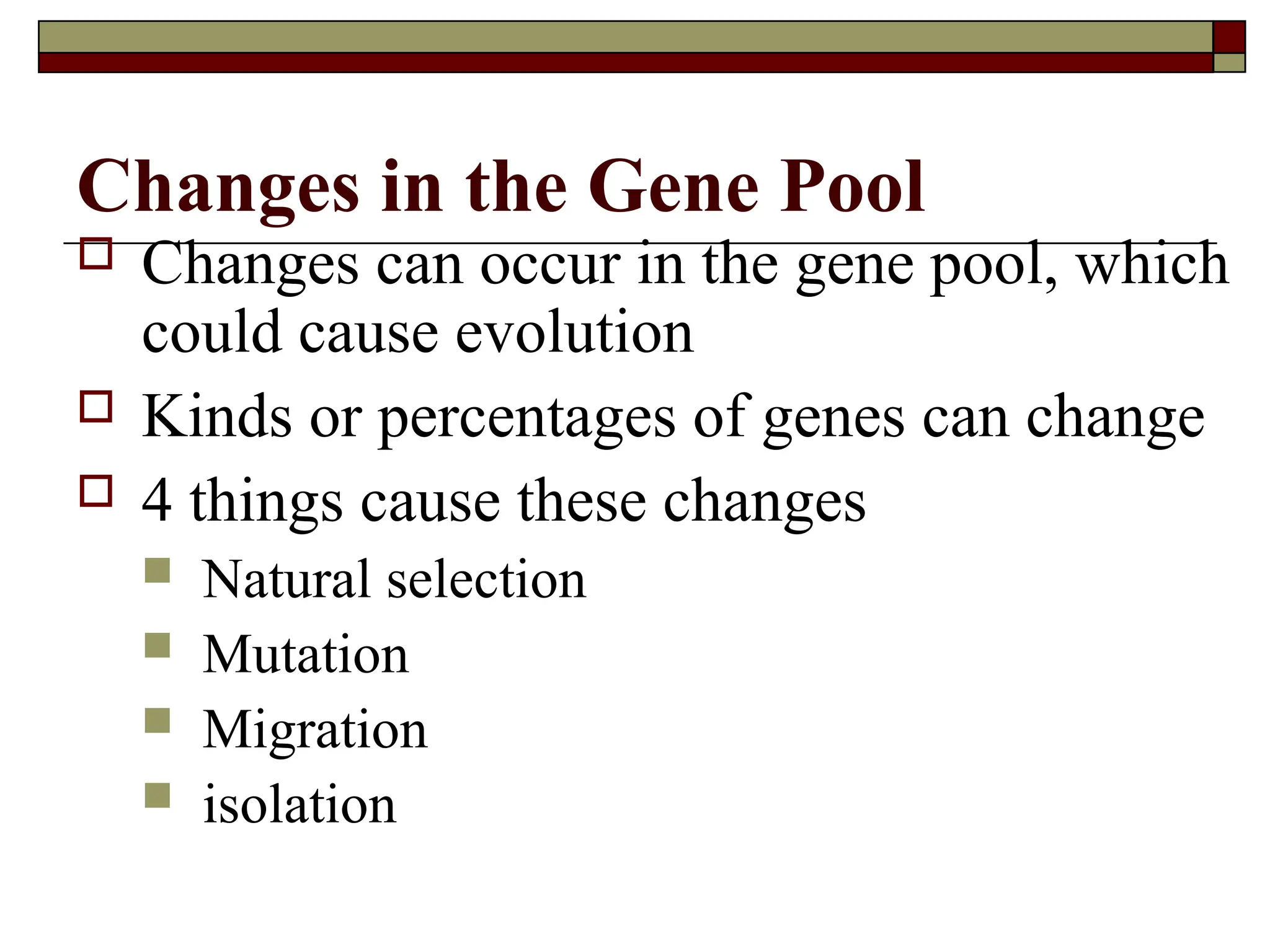 Evolution and population genetics presentation | PPT