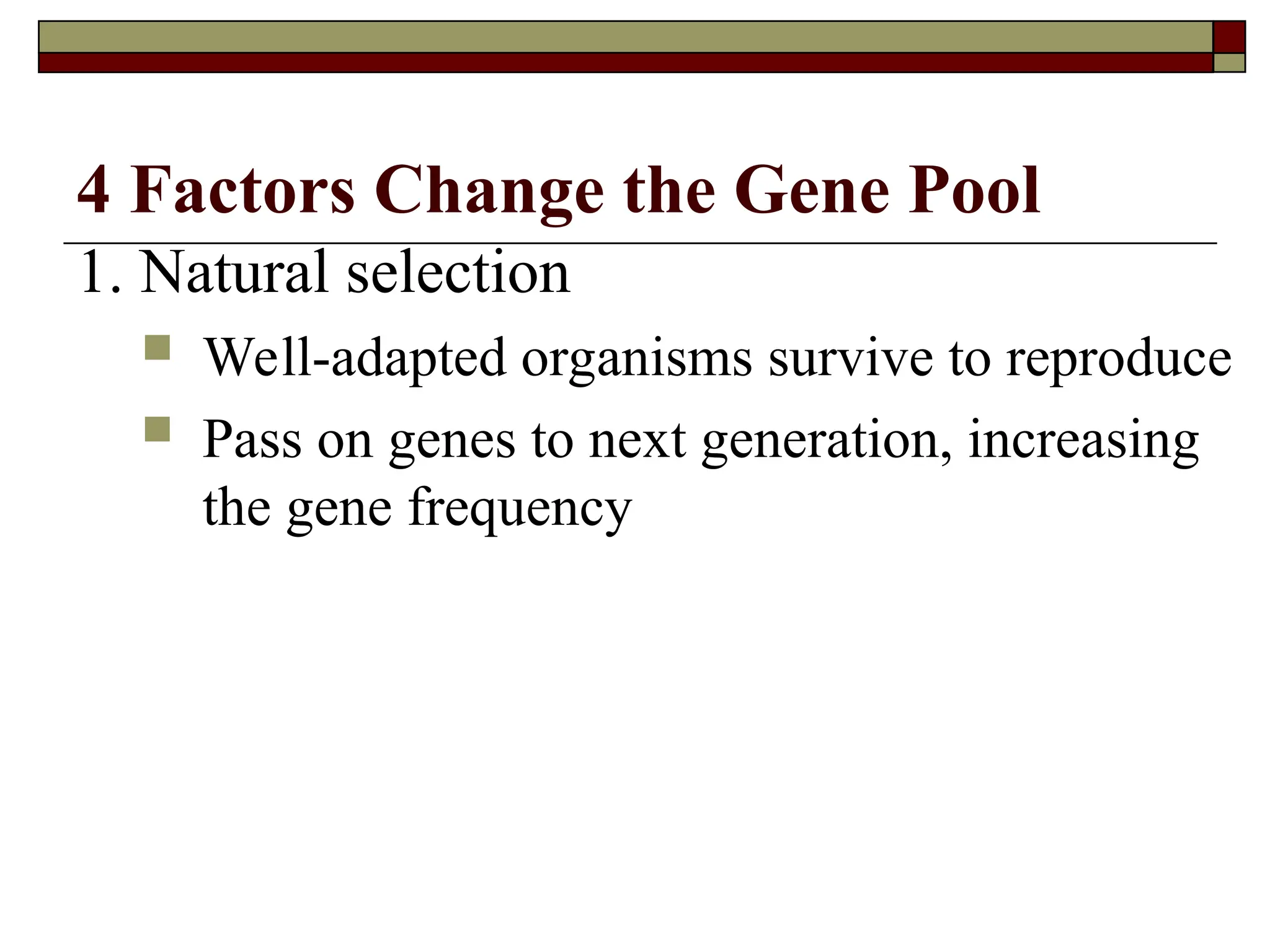 Evolution and population genetics presentation | PPT