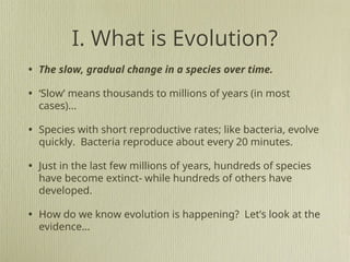 EVOLUTION- The Gradual Change Over Time.ppt