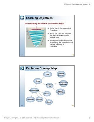 Evolution concepts and mechanisms | PDF