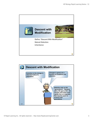 Evolution concepts and mechanisms | PDF