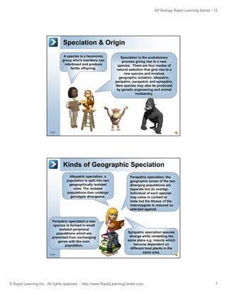 Evolution concepts and mechanisms | PDF