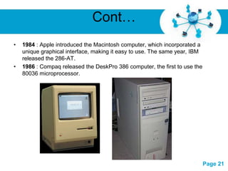 Evolution of computer | PPTX