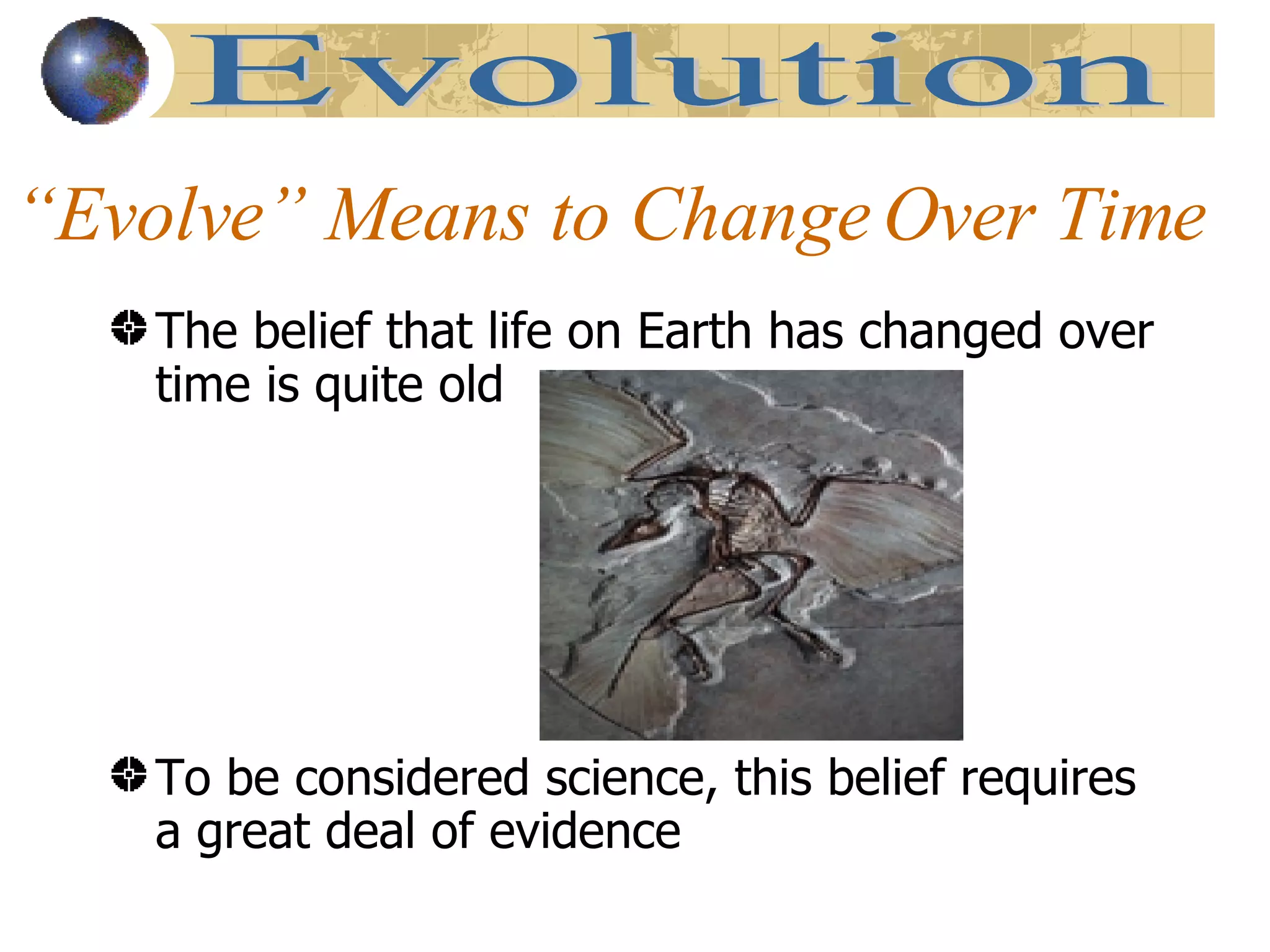 Evolution, Natural Selection, and Speciation | PPT