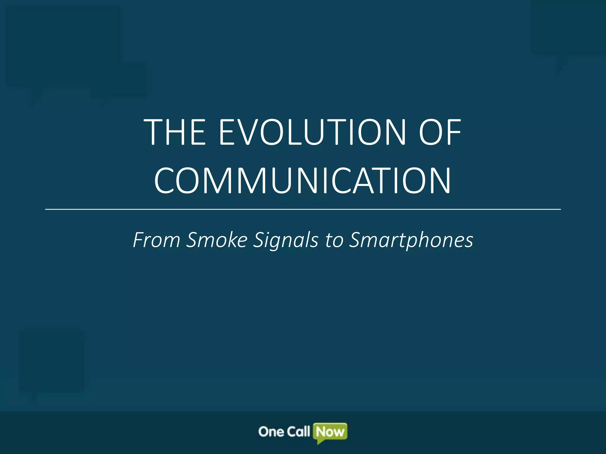 The Evolution of Communication | PPTX