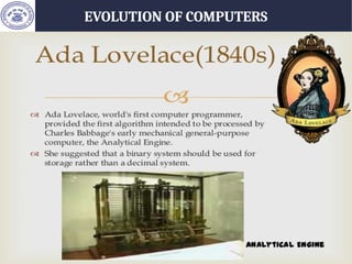 Evolutionof computers is important to our life | PPTX