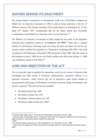 Evolution-of-Cyber-law for law students notes | PDF