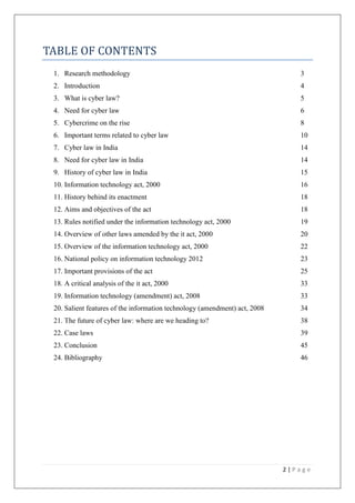Evolution-of-Cyber-law for law students notes | PDF