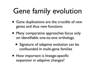 Evolution of gene family size change in fungi | PDF | Biological ...