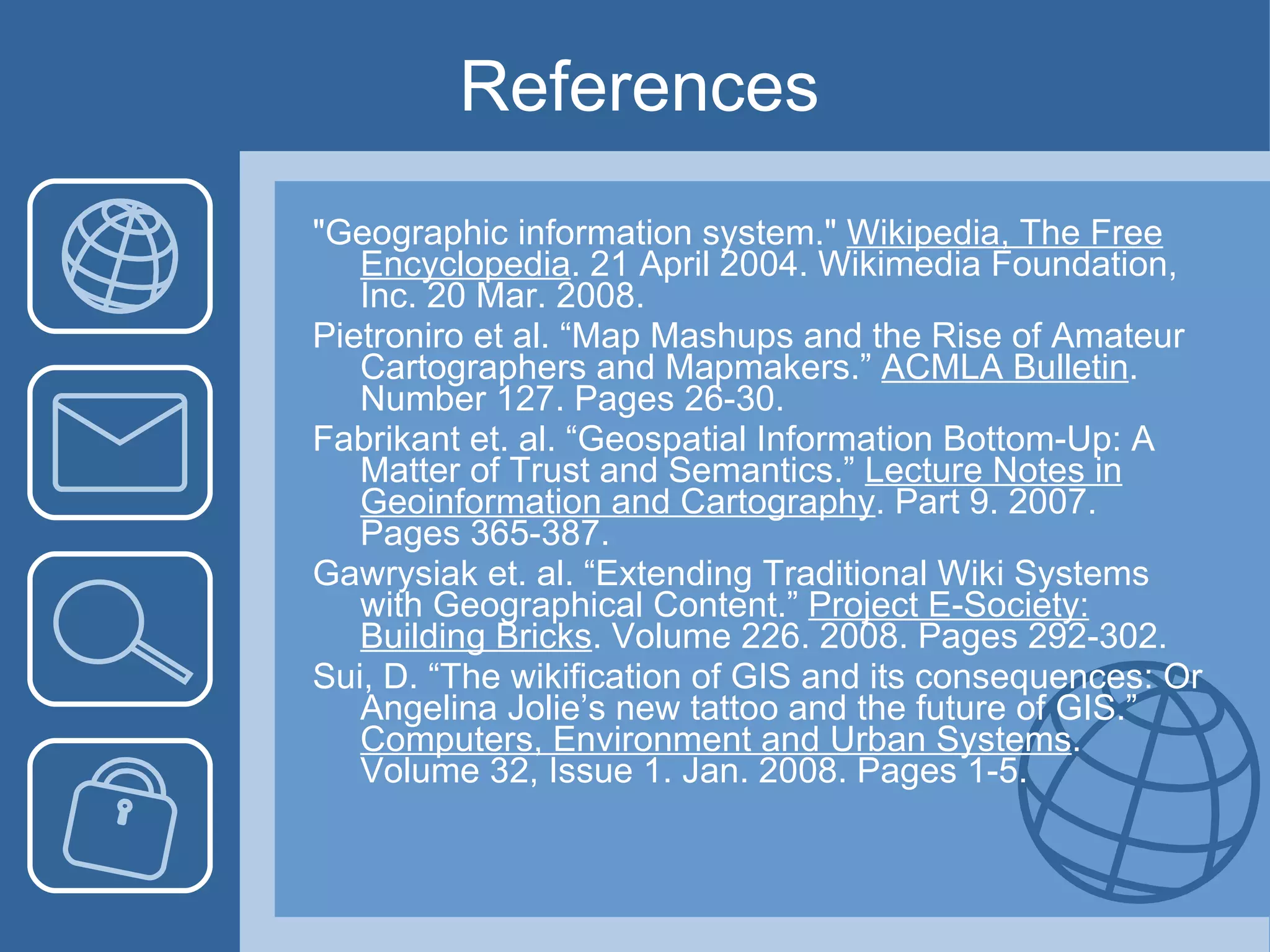 Evolution of GIS Technologies in a Web 2.0 | PPT