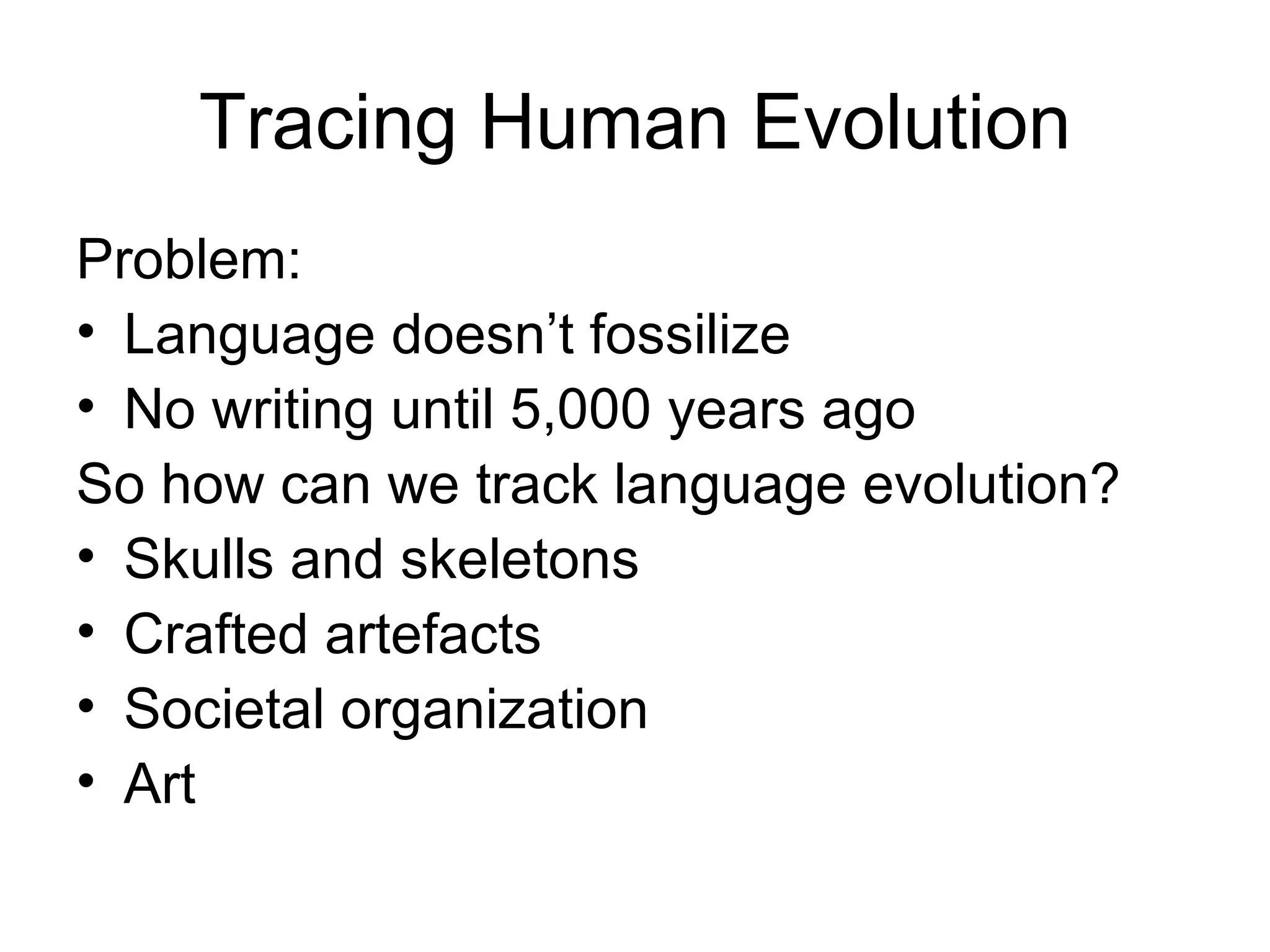 Evolution of-language-slides | PPT