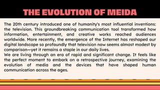 EVOLUTION-OF-MEDIA.pdf jsjdhddjdjdjdjdjd | PDF