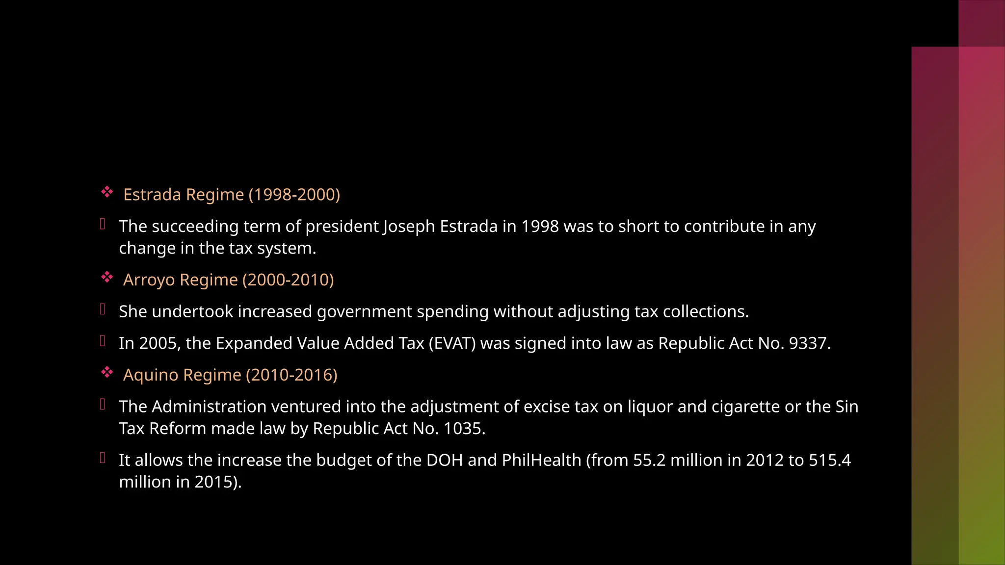 EVOLUTION-OF-PHILIPPINE-TAXATION.pptx pre-lims | PPTX