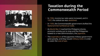 EVOLUTION-OF-PHILIPPINE-TAXATION.pptx pre-lims | PPTX