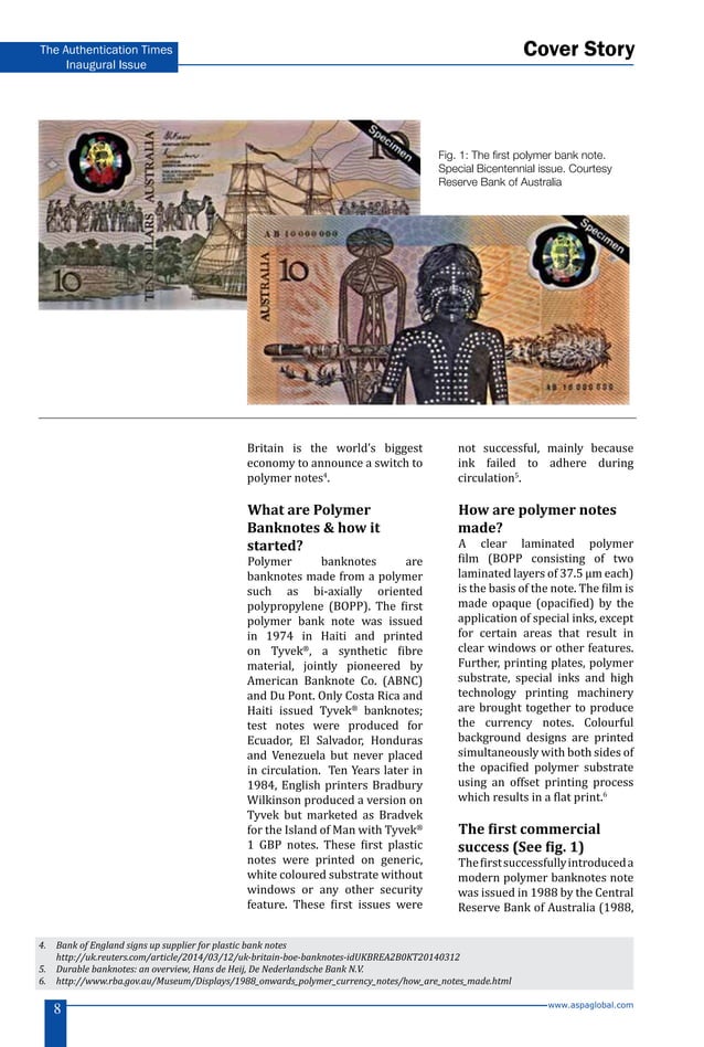 Evolution of Polymer Banknotes Pros and Cons | PDF