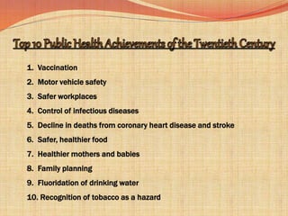 Evolution of public health- Dr Subraham Pany | PPTX