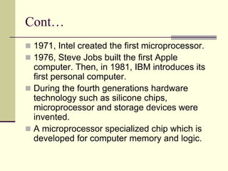 Evolution of-the-computers ict | PPT