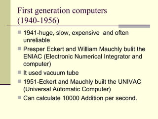 Evolution Of The Computers | PPT