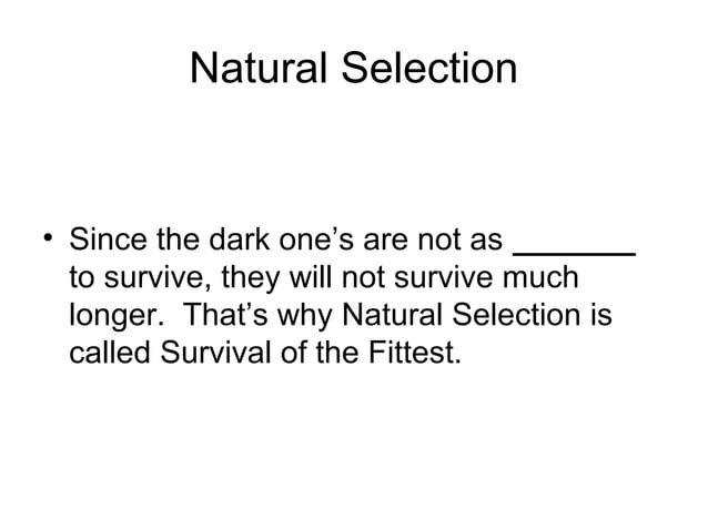 Evolution -the peppered moth presentation student version | PPT ...