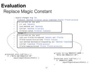 Extracting Executable Transformations from Distilled Code Changes | PPT