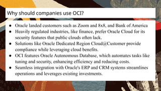 Evolution and Advantages of Oracle Cloud Infrastructure(OCI) | PPTX