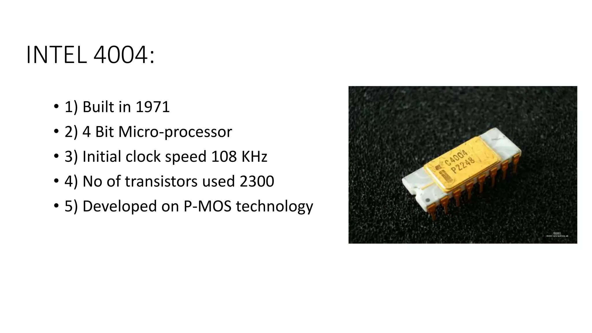 Evolution and application of microprocessor made by zakirul islam | PPT