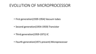 Evolution and application of microprocessor made by zakirul islam | PPT