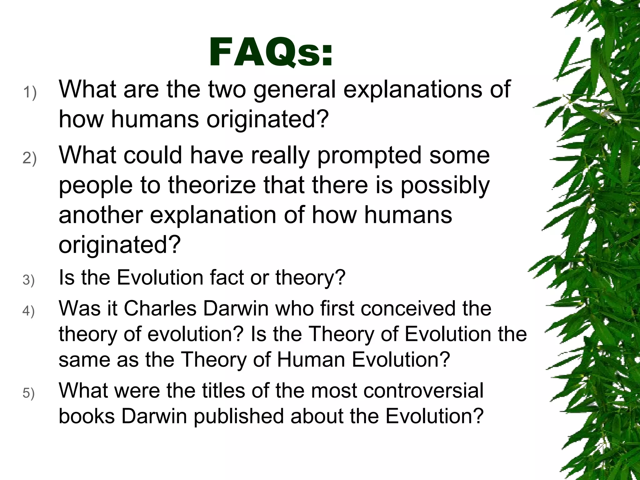 Evolution and charles darwin | PPT