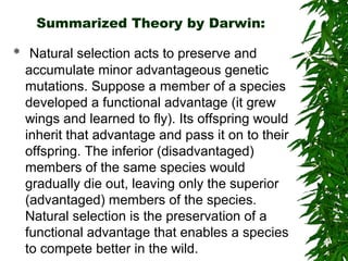 Evolution and charles darwin | PPT