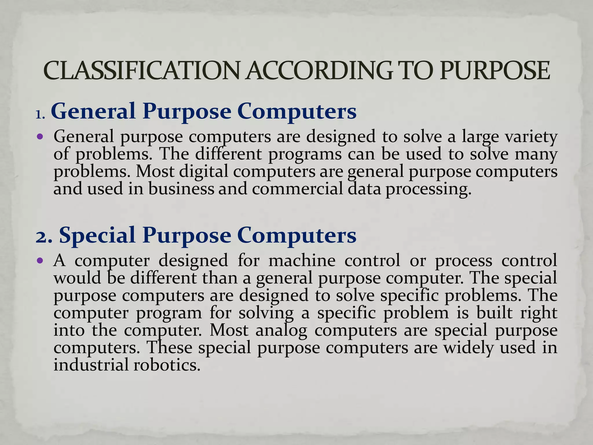 Evolution and classification of computers | PPTX
