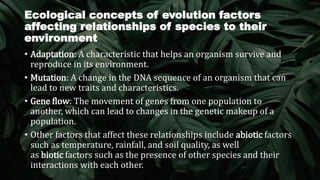 Evolution and Coevolution.pptx | Genetics | Science