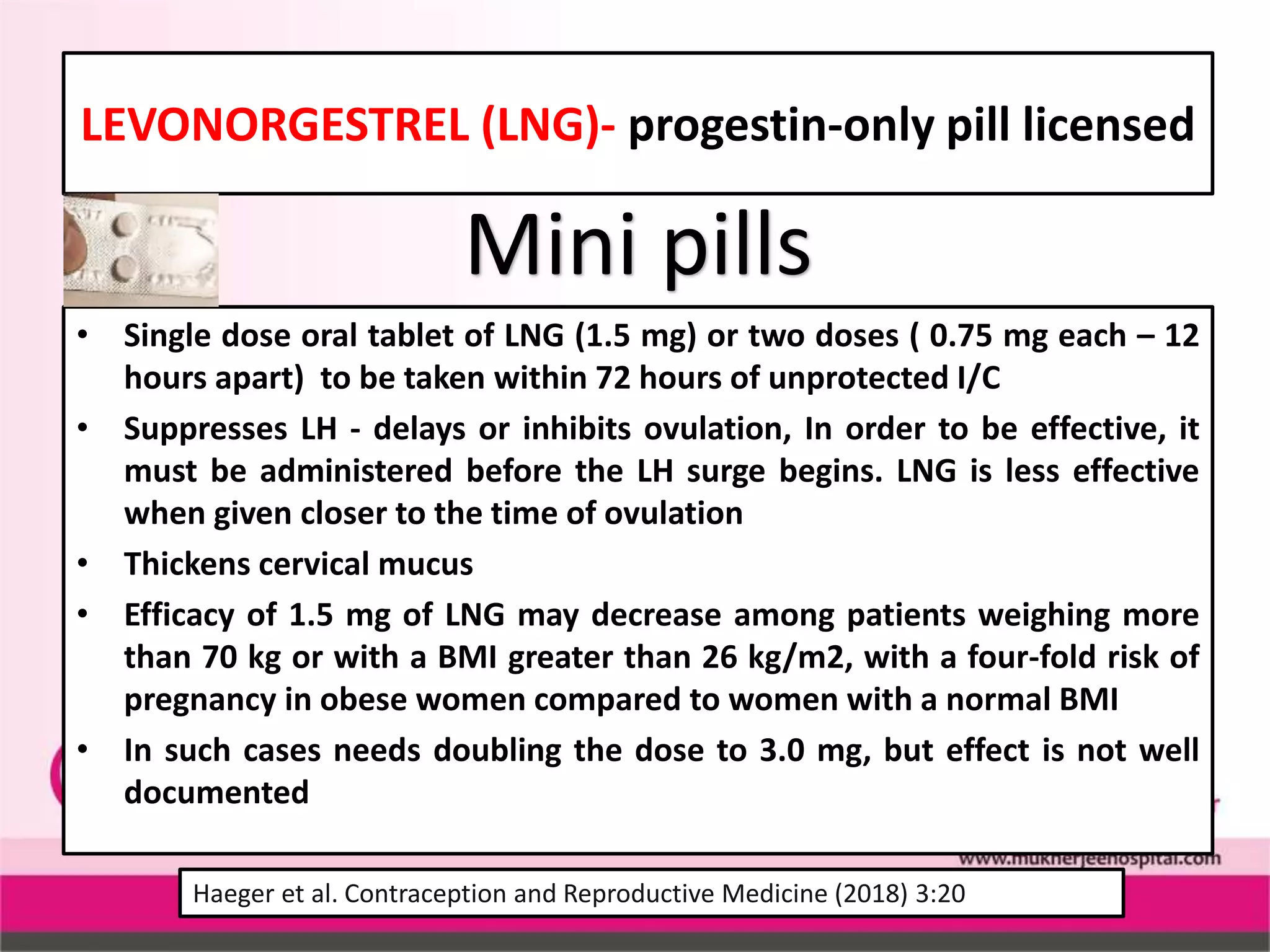 Evolution and current practices in emergency contraceptives BY DR ALKA ...